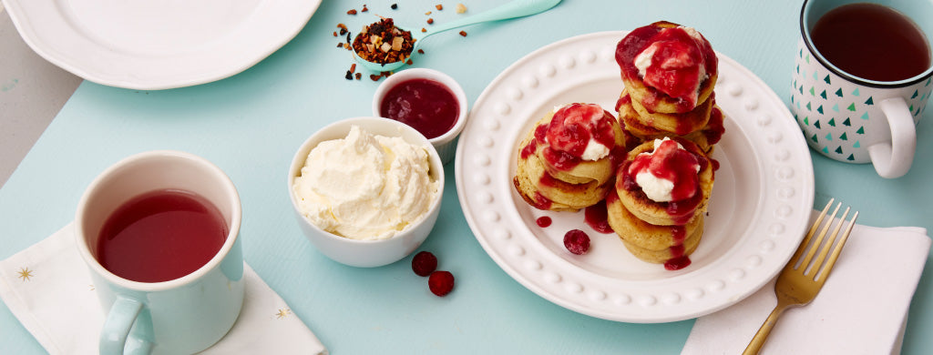 Crêpes soufflées à la danoise avec sauce Écorce – DAVIDsTEA