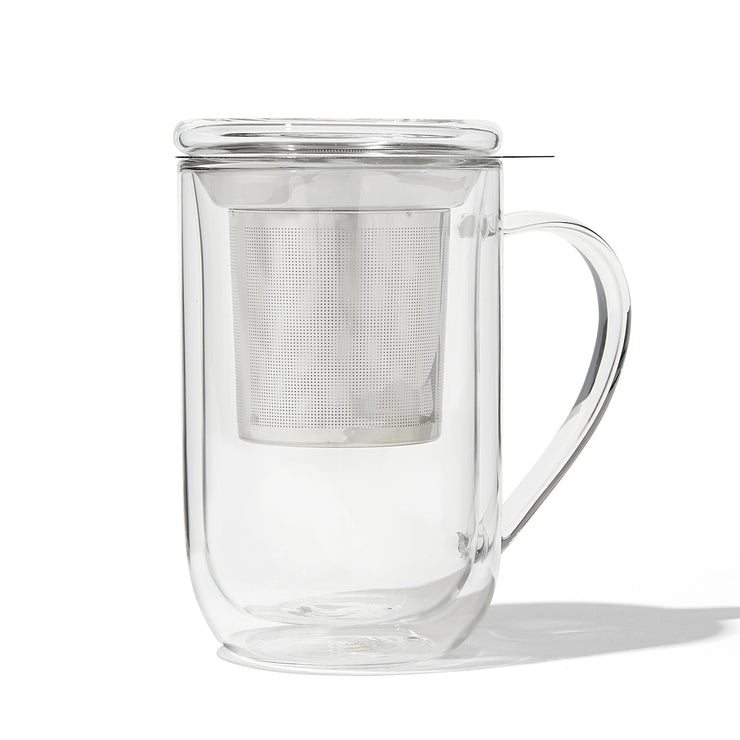 Double Walled Glass Nordic Mug with Infuser – DAVIDsTEA