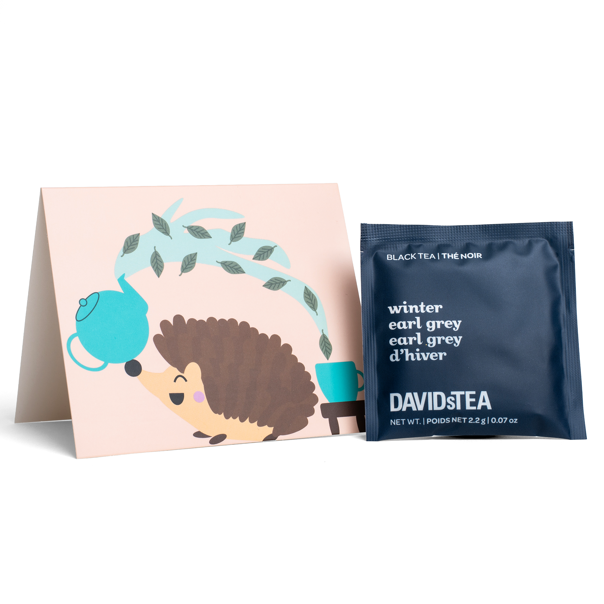 Set of 25 Livin' on the Hedgehog Notecards & Winter Earl Grey Sachets ...